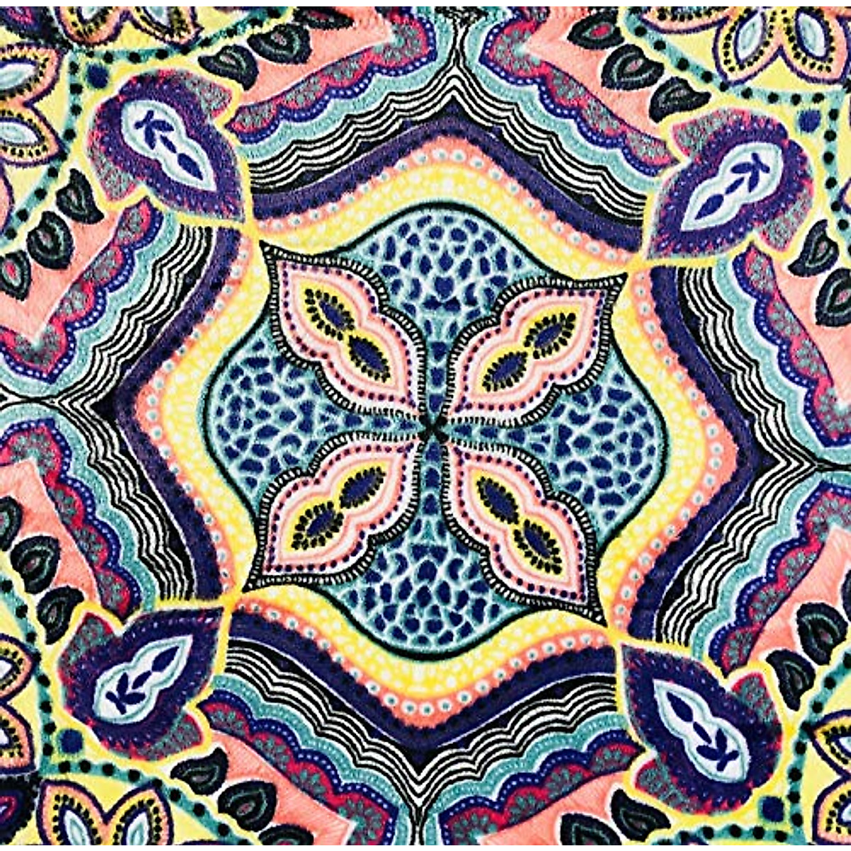 Boho Velvet Fleece Throw Blanket: Soft Plush Bright Decorative Paisley Patterned Accent for Couch or Bed, Colored: Teal Hot Pink Purple Yellow Black