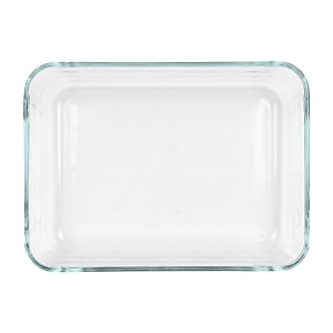 Pyrex (2 7210 3-Cup Glass Dishes & (2) 7210-PC 3-Cup Muddy Aqua Food Storage Lids - Made in the USA