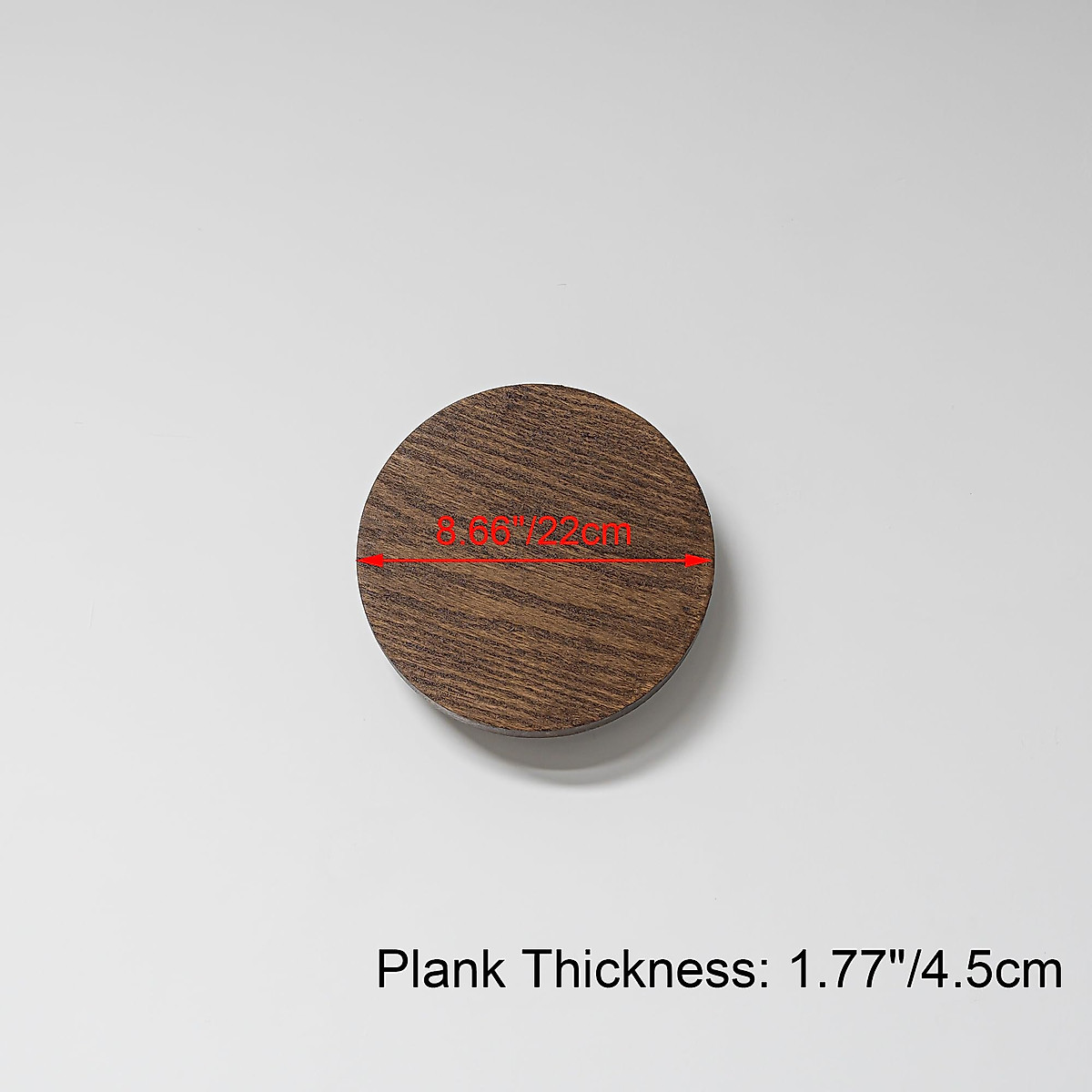 SKIVTGLAMP Nature Wood Wall Sconce Rechargeable Battery Operated LED PIP Motion IR Sensor Wall Lamp, No Drilling Cordless Farmhouse Wall Mounted for Rustic House Number Customizable Circular Walnut