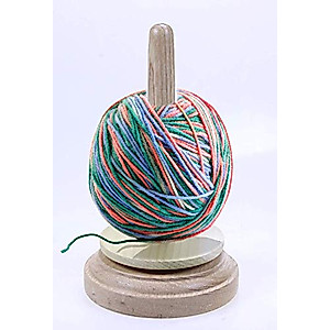 Wood Yarn Holder - with Twirling Mechanism