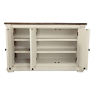 Signature Design by Ashley Bolanburg French Country Dining Room Server, Two-tone White & Brown