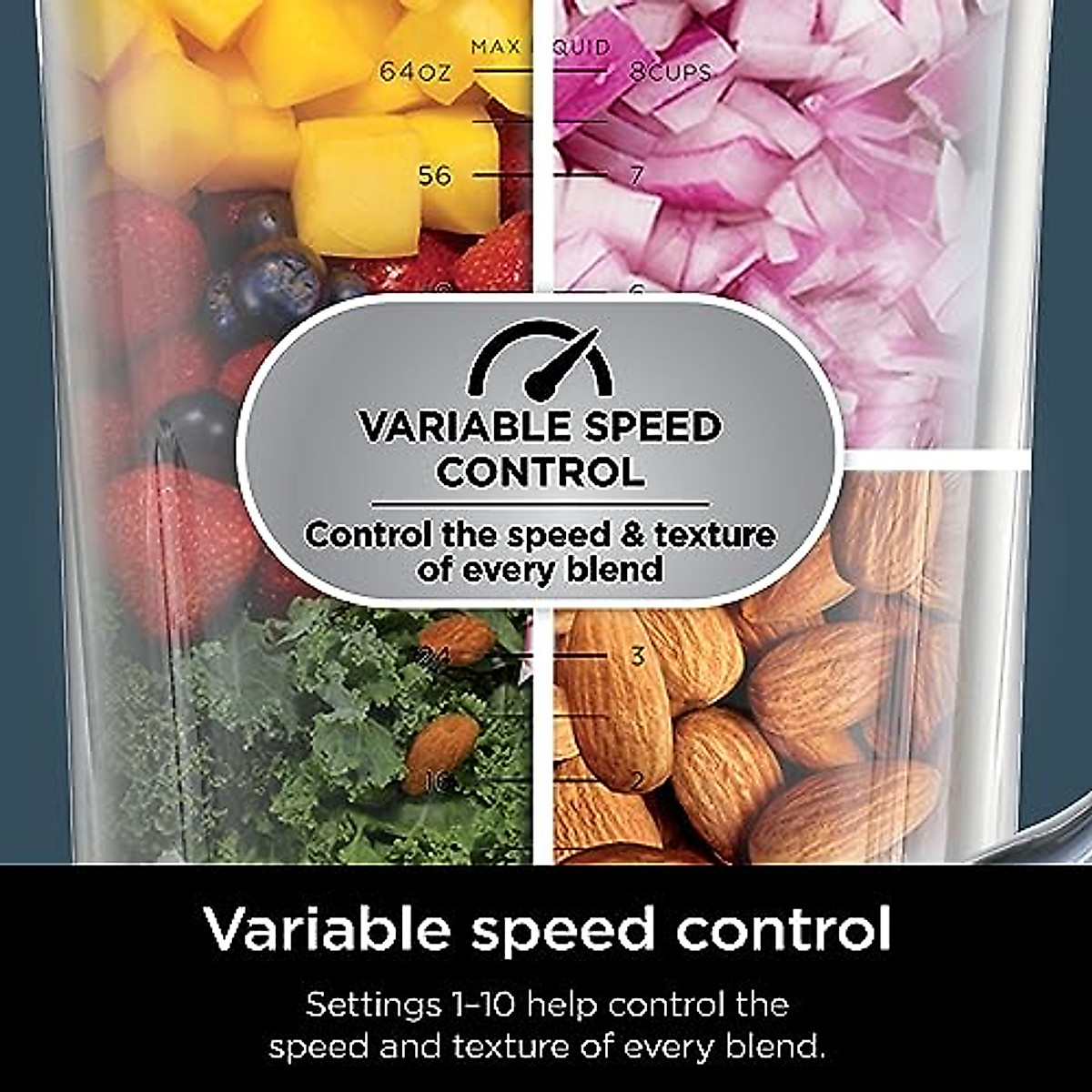 Ninja Detect Power Blender Pro + Personal Single-Serve, BlendSense Technology, For Smoothies, Food & More, Compact Kitchen Countertop, 1800 P-Watts, 72 oz. Pitcher, (2) 24 oz. To-Go Cups, Black, TB301