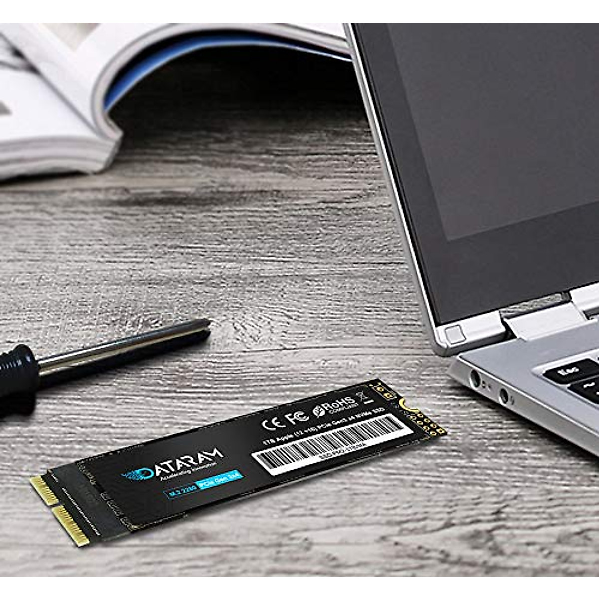 Dataram 1TB M.2 M-Key PCIe NVMe SSD for 2013-16 MacBook, Mac Pro, Air, Mini, iMac