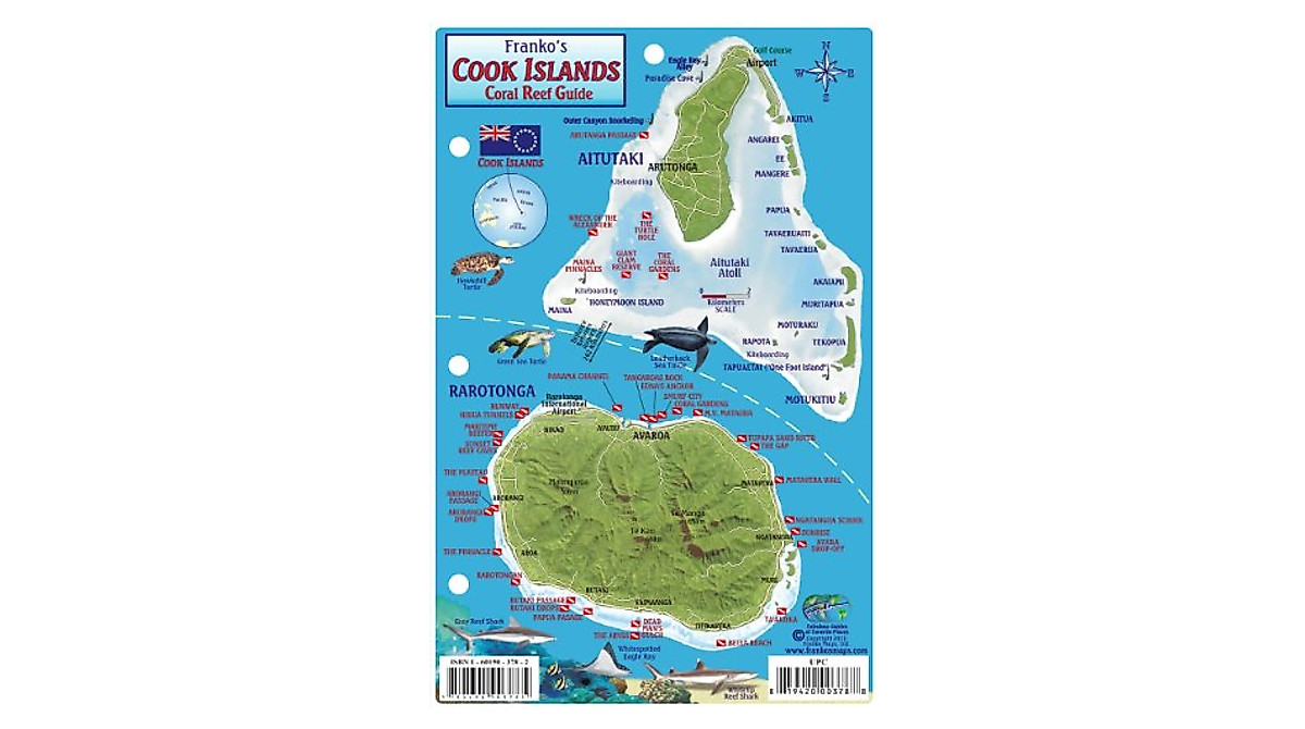 Explore the Cook Islands Dive Map & Coral Reef Guide