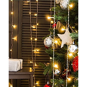 JACKYLED 80Ft 12 Pack Artificial Devil's Ivy Garland with 80 LED String Light, Fake Pothos Plant Vines,Houseplants, Hanging Plant Vines for Bedroom Garden Party Wall Decor