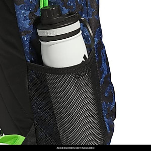 adidas Ready Backpack, Galaxy Camo Dark Blue/Lucid Lime Green, One Size