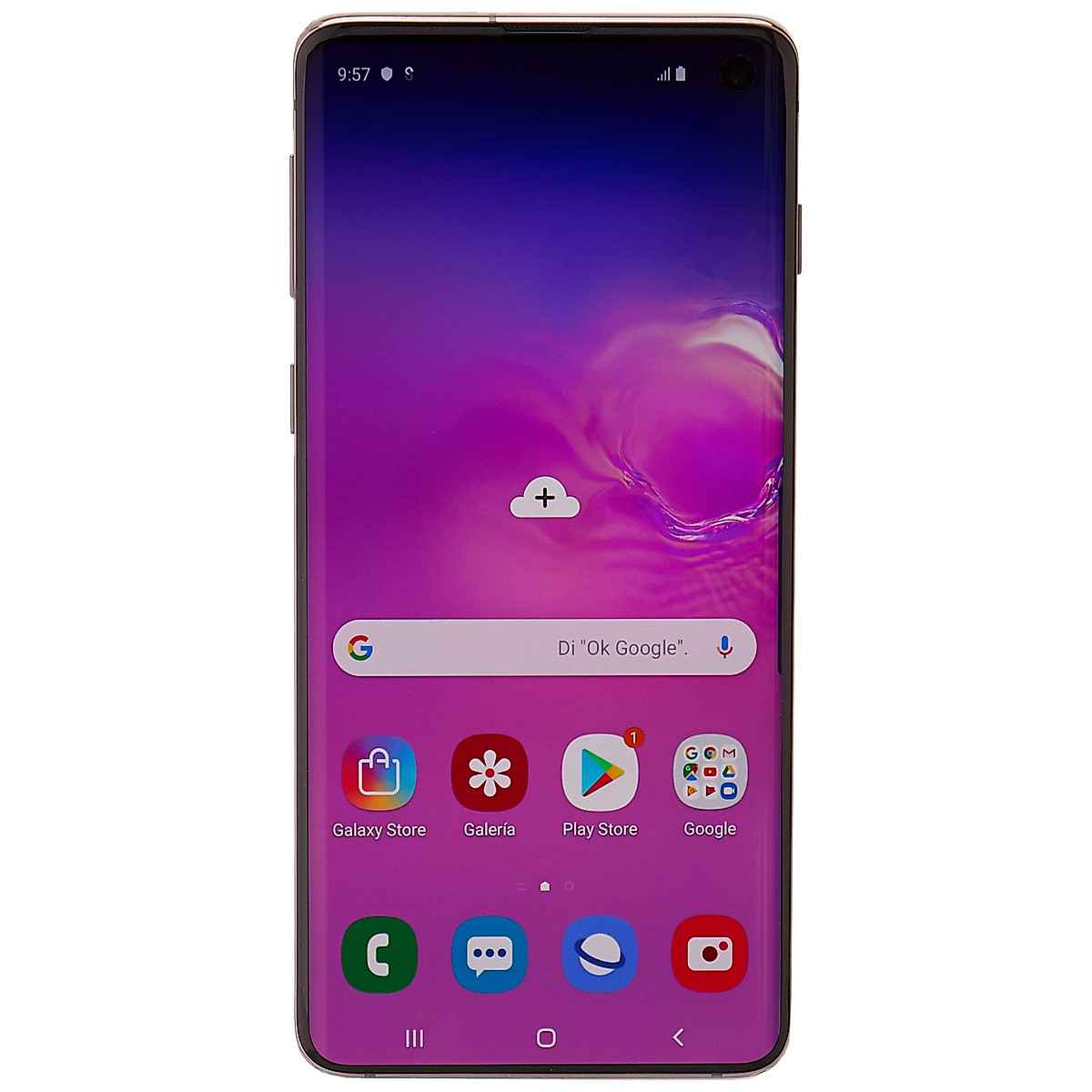 SAM Galaxy S10 Smartphone SM G973F, 4G, International Version (No US Warranty), 128GB 8GB RAM, Prism Black - Unlocked