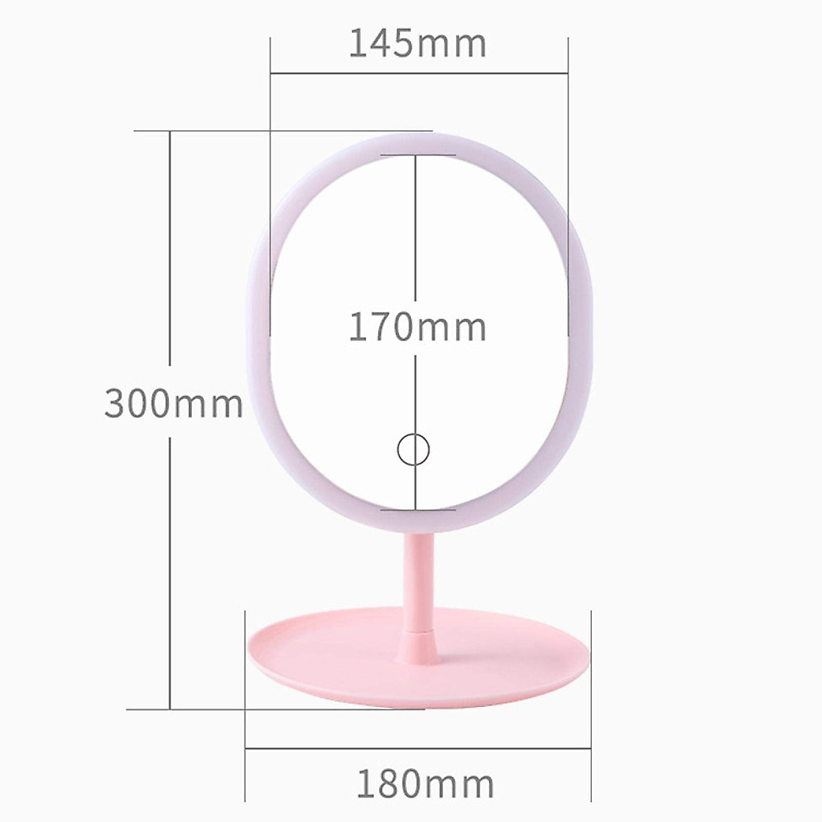 FQYYDD Illuminated Makeup Mirror Led Makeup Mirror Usb Touch Stand Up Adjustable 1Pcs