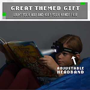 Paladone Minecraft Ender Dragon Head Light with Sounds, Officially Licensed Minecraft Headlamp & Flashlight Merchandise, Toys and Gifts for Minecraft Fans