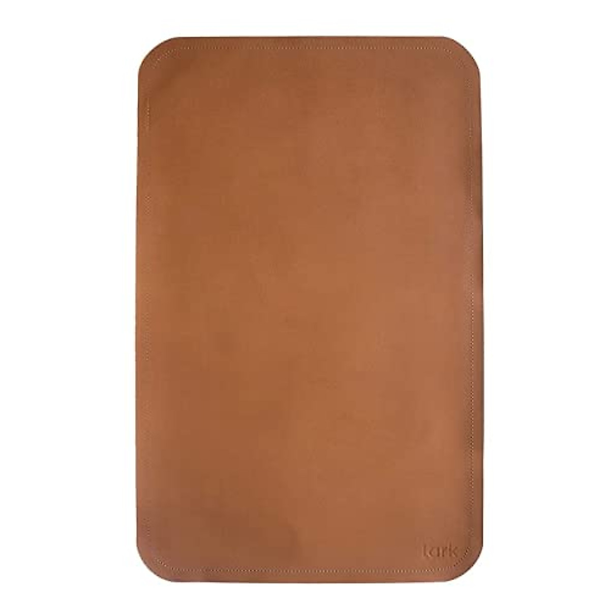 Vegan Leather Baby Changing Mat by Lark Baby Goods - Waterproof Wipeable Portable Diaper Pad - Foldable for Travel (14 x 22 in) - Brown
