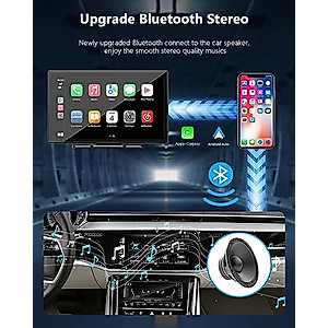 9-Inch Wireless Car Stereo with Carplay, Backup Camera, GPS Navigation, Android Auto - by LAMTTO