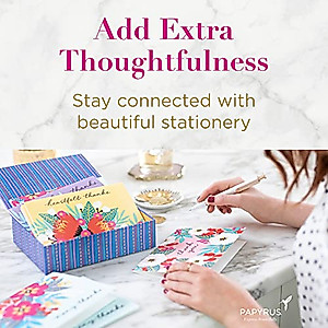 Papyrus Blank Cards with Envelopes, Rainbow with Glitter (8-Count)