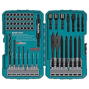 Makita T-01725 Contractor-Grade Bit Set, 70-Pc.