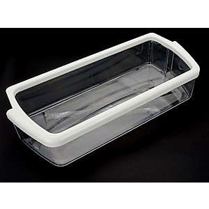 Siwdoy (Pack of 2 W10321304 Door Shelf Bin Compatible with Whirlpool Refrigerator Replaces WPW10321304 AP6019471 2179575 PS11752778, Clear