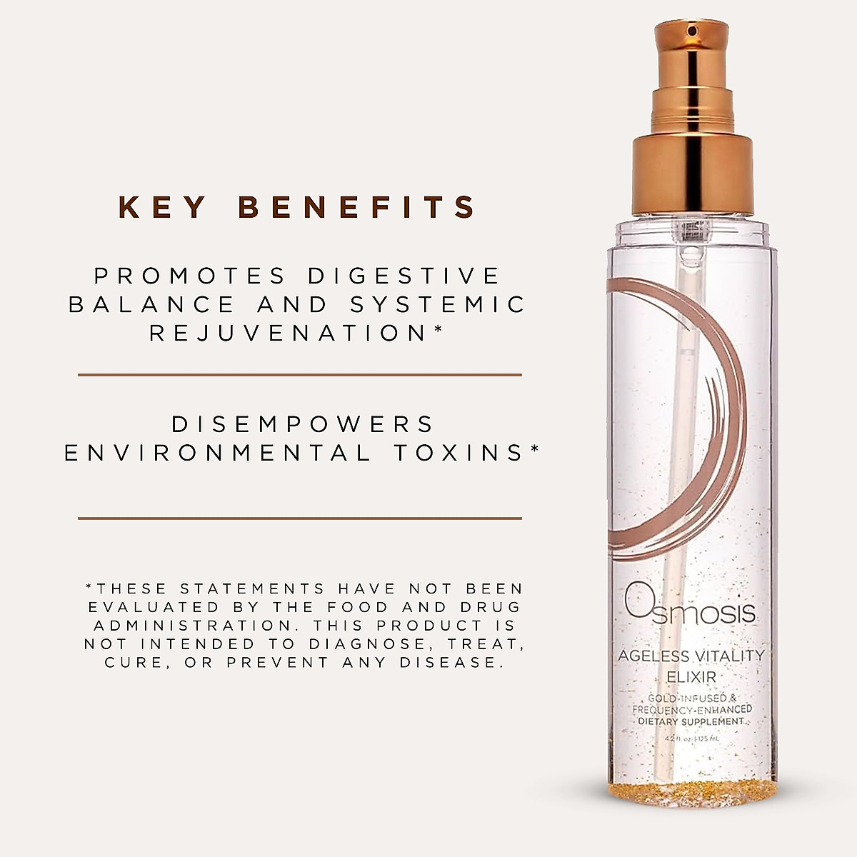 OSMOSIS Ageless Vitality Elixir, Helps Restore Vibrant Skin and Supports Joint Health, Daily Supplement Drink, 4.2 Fl Oz