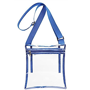 HULISEN Clear Crossbody Purse Bag, Stadium Approved, with Extra Inside Pocket