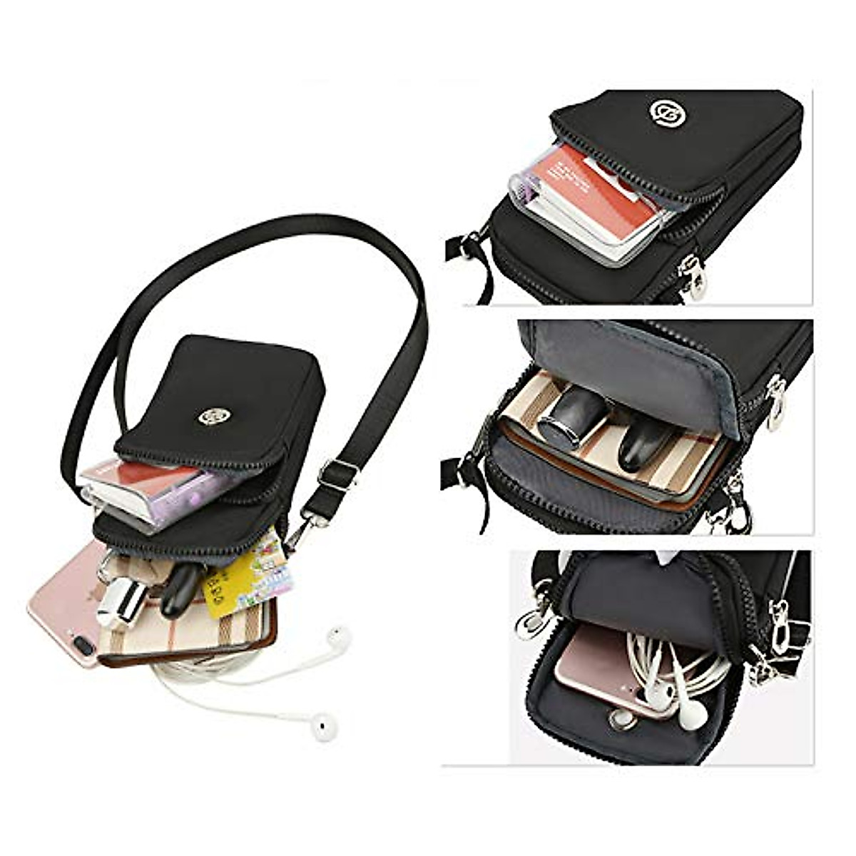 Travel Small Crossbody Bag Cell Phone Purse Wallet Case for Samsung Galaxy S23 Ultra S22 Ultra S21+ S20 FE S20 Ultra S10 Plus Note20 Ultra A02 A22 A03 A33 A13 A51 A52 31s A21s (Purple)