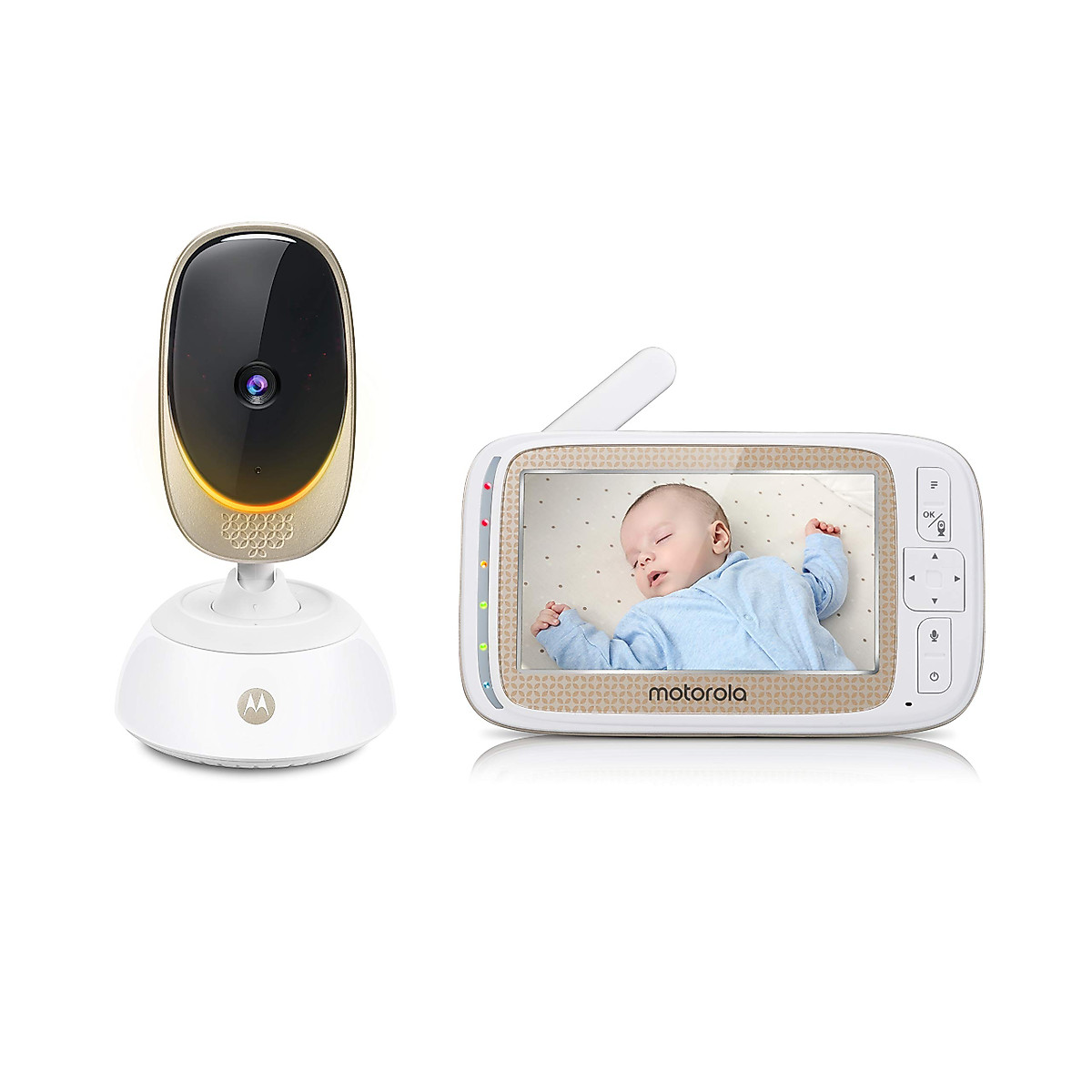 Motorola Baby COMFORT85 Connect Video Baby & Home Monitor with 5" HD Display and Wi-Fi Viewing, Digital Tilt and Zoom, Remote Pan Scan, Night Vision and Mood Lighting
