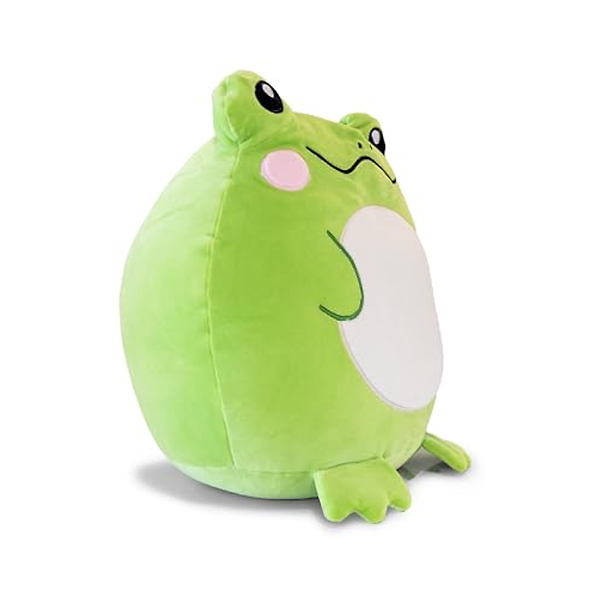 Snuggaboos Adorable Large 15 Inch Zoe The Frog Squish Plush Pillow - Super Soft Original Cute Plushie Toy: Smiling Stuffed Animal Gift for Kids and Adults