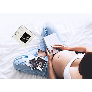 Sonogram Picture Frame | Countdown Weeks | Keepsake Baby Ultrasound Frame | Great Gift for Expecting Parents | Nursery Décor | Best Baby Announcement | Love at First Sight (6.5 x 6 Inches)