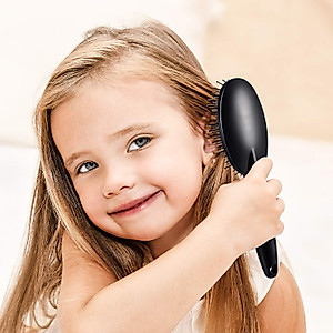 12 Pieces Hair Brush Comb Set Paddle Hair Brush Detangling Brush, Including 1 Airbag Massage Comb,1 Roller Brush and 10 Hair Styling Comb for Wet, Dry, Curly and Straight Hair (Black)