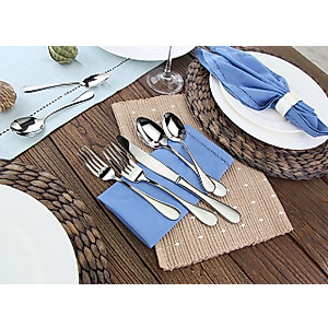Artaste 56389 Rain 18/10 Stainless Steel Flatware 20-Piece Set, Service for 4