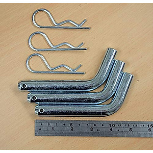 EAGLEKING Triple Ball Tri-Ball Swivel Adjustable Trailer Drop Tow Hitch Mount 2" Receiver