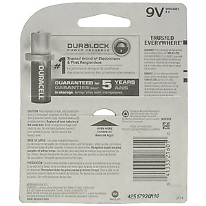 Duracell - CopperTop 9V Alkaline Batteries - long lasting, all-purpose 9 Volt battery for household and business - 2 count