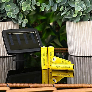 Alpine Corporation AA Ni-CD Replacement Rechargeable Batteries for Solar Powered Garden Lights, Set of 4