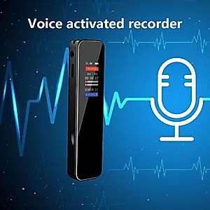 Metyoxmmx Digital Voice Recorder Voice Activated Recorder for Lectures Meetings 4608 Hours Sound Audio Recorder Dictaphone Recording Device with PlaybackMP3 Player Password Variable Speed 64GB