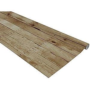 Fadeless Bulletin Board Paper, Fade-Resistant Paper for Classroom Decor, 48” x 12’, Weathered Wood, 1 Roll