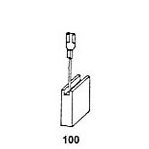 Buildalot Specialty Carbon Brushes 1366_Milwaukee_WCE30 for Milwaukee Brickwork slot miller WCE30 - With Automatic Stop, Cable and Spring