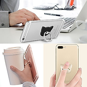 4 Pack Cell Phone Ring Stands, DanziX Universal Finger Grip Holders Compatible with iPhoneX 8 7 Plus 6 6S 5 5C 5S Ipad, Samsung Galaxy S8 S7 Edge, Smartphone,Tablet- Rose Gold, Gold,Silver,Black