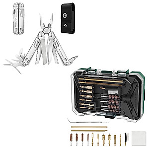 FLISSA Universal Handgun Cleaning Kit and 16-in-1 Multitool