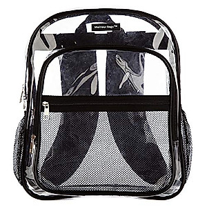 Meilleur Heavy Duty Clear Backpack Multi-Pocket Reinforced Padded Straps Book Clear Bag Backpack Transparent Durable School Bag Ideal for Mobile Laptop Casual Daypacks Adults