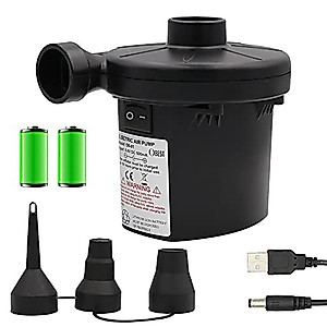 3T6B USB Rechargeable Air Mattress Pumps, Portable Electric Air Pump, Quick Air Mattress Pump for Outdoor Camping Inflatable Raft Bed Boat Swimming Ring Vacuum Bags
