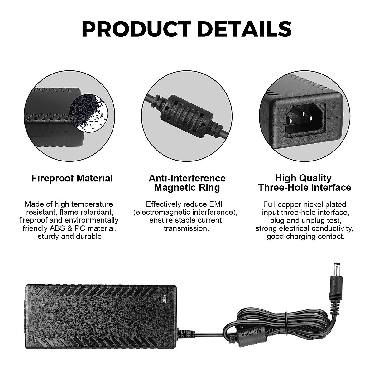 LeTaoXing 9V 5A Power Adapter Supply AC 100V~240V to DC 9 Volt 45W 5amp 9V/5A Converter Transformer with 5.5x2.5mm Plug Cord for Electrical Products
