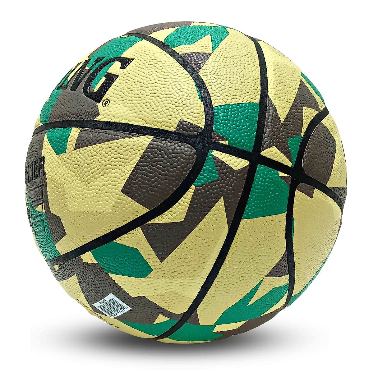 Spalding Commander Poly Series, Premium Rubber Indoor and Outdoor Basketball, Size 7