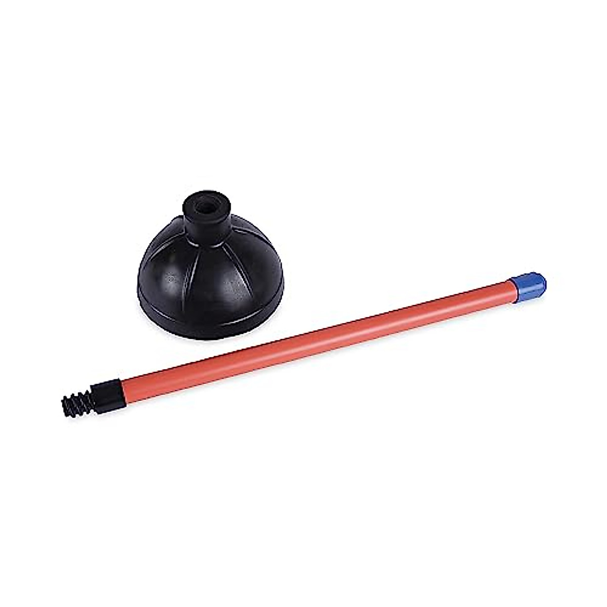 Boardwalk BWK09201EA 18 in. Plastic Handle Toilet Plunger for 5-5/8 in. Bowls - Red/Black