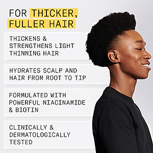 Nioxin Scalp + Hair Thickening System 1 Shampoo, For Natural Hair with Light Thinning, 33.8 fl oz (Packaging May Vary)