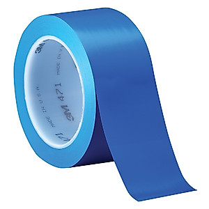 3M Vinyl Tape 471, Blue, 2 in x 36 yd, 5.2 mil
