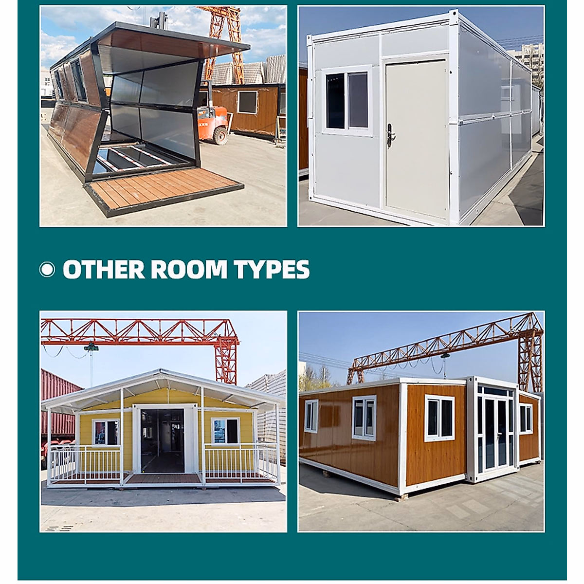 Modular Prefabricated Container Home - Customizable Tiny Home with Bathroom, Kitchen, Living Room & Bedroom - Mobile Home Solution for Adults - Ideal Tiny Homes to Live in