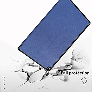 Case for Amazon Fire HD 10 Tablet (7th and 9th Generation, 2017 and 2019 Release) - Slim Folding Stand Cover with Auto Wake/Sleep .NOT for 2021 Released 11th Generation fire HD10(Dark Blue)