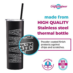 The Crafty Engineer (Matte Blush Leopard Print MAMA Tumbler - 20 oz Leopard Mama Tumbler - Laser Engraved Mama Print Leopard Design, Perfect Mom Gift, Travel Ready Insulated Tumbler with Straw