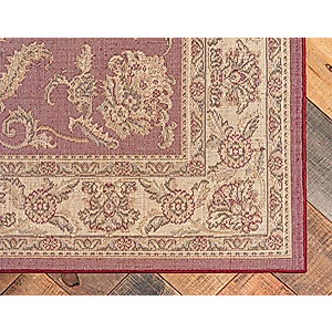 Unique Loom Voyage Collection Traditional Oriental Classic Intricate Design Area Rug (3' 3 x 5' 3 Rectangular, Red/Tan)