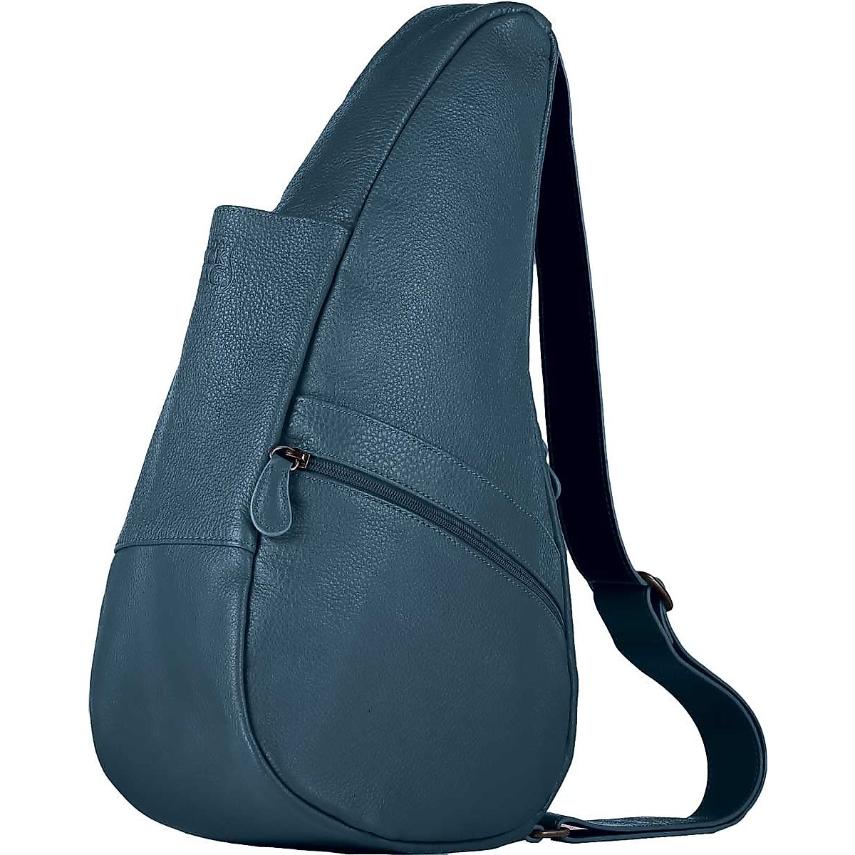 AmeriBag Small Classic Leather Healthy Back Bag Small (Lake Blue)