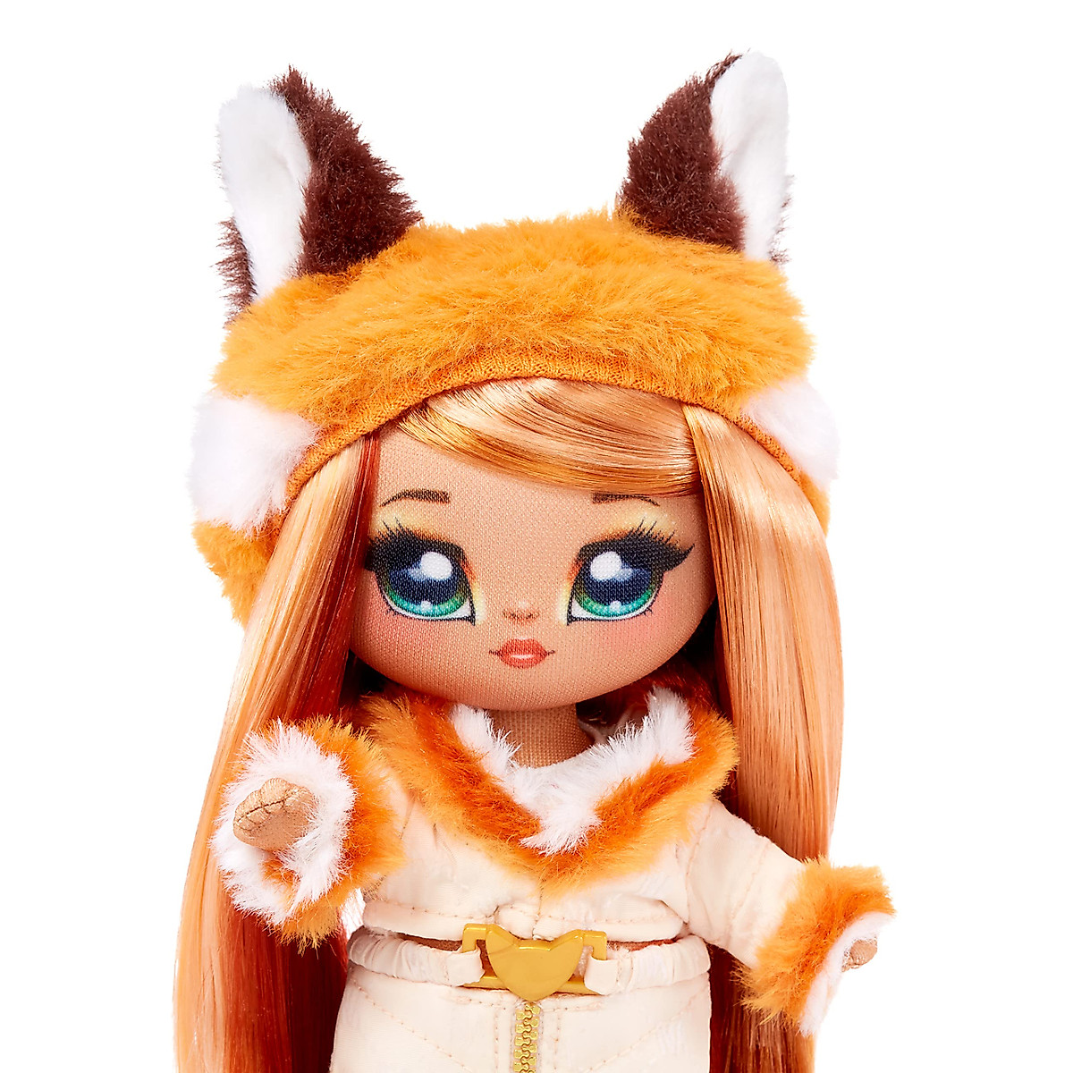 MGA Entertainment Na Na Na Surprise Camping Dolls Sierra Foxtail - Fox-Inspired 7.5" Fashion Doll with Orange Hair and -Plush Fox Sleeping Bag, 2-in-1 Gift, Toy for Kids Ages 5 6 7 8+ Years