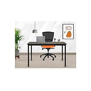 Atlas Desk (Walnut), Barricks Utility Table with Laminate Top & Steel Legs Table, Utility, 24X47, Simplistic Iron Frame Dining Table Teak Color