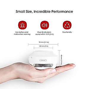 X-Sense Wi-Fi Smoke Detector, Wireless Smart Fire Smoke Alarm with Replaceable Lithium Battery & Silence Button, Compatible with TuyaSmart & Smart Life App, Auto Self-Check Function, XS01-WT