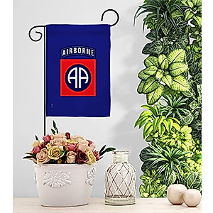 US MILITARY U.S. Army 82nd Airborne Division Flag Armed Forces Double-Sided Lawn Decoration Gift House Garden Yard Banner United State American Military Veteran, 12" x 18.5 Made in USA